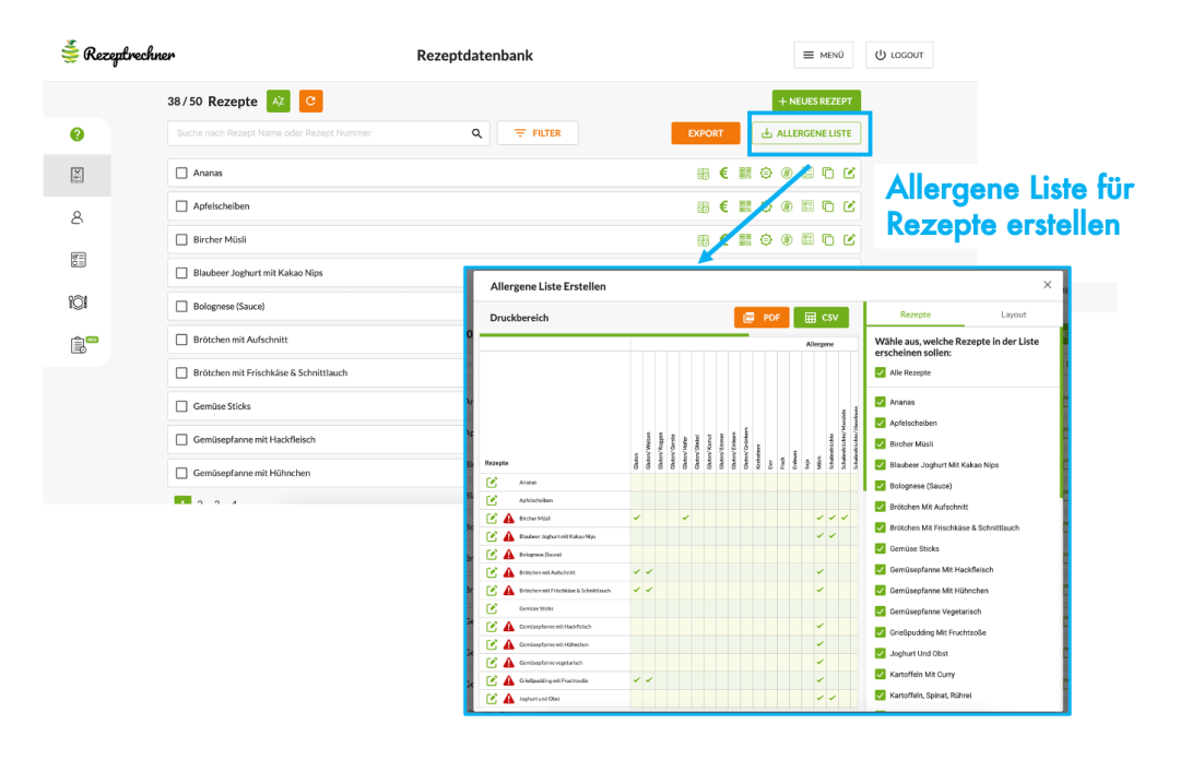 Kalkulation Gastronomie | Software